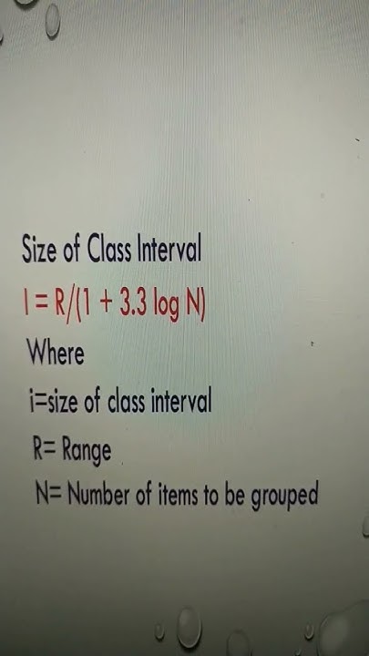 Size Of Class Interval #shorts #youtubeshorts #shortsvideo #viral - YouTube