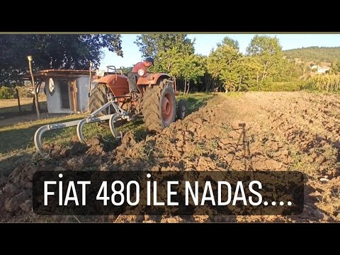 FİAT 480 İLE NADAS TARLAYI AKTARIYORUM & ORGANİK SEBZELER...