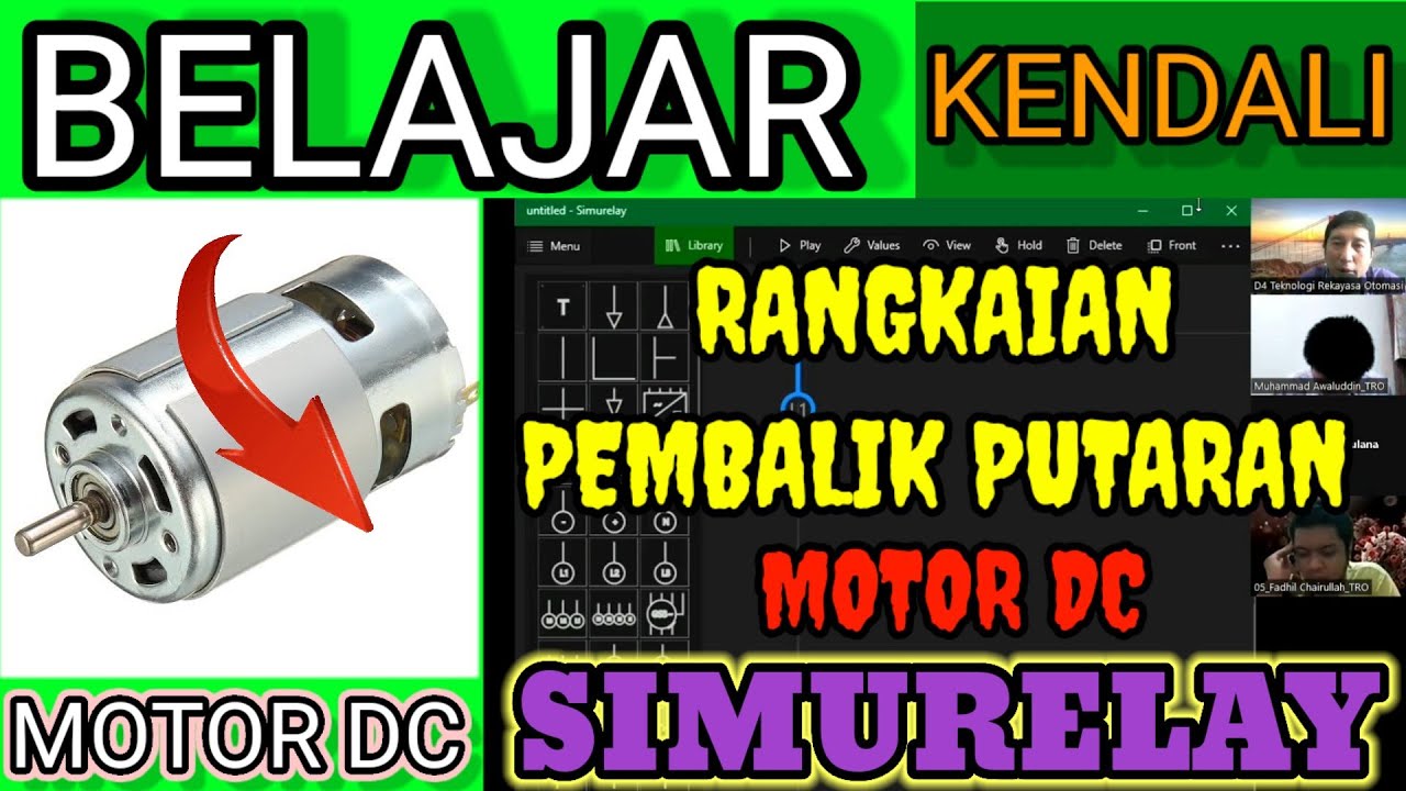 CARA MEMBALIK PUTARAN MOTOR DC | yuk BELAJAR RANGKAIAN KONTROL MOTOR DC ...