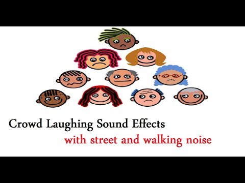 Crowd Laughing Sound Effects All sounds with street and walking noise ...