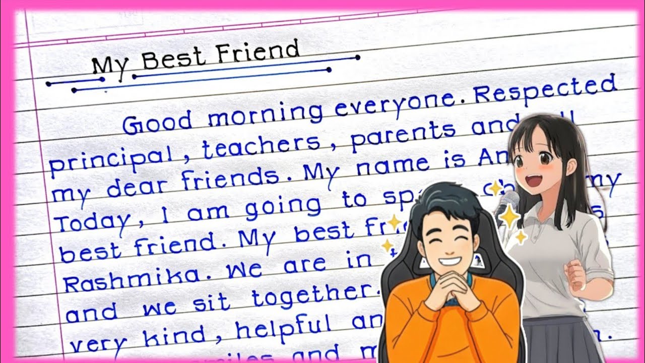 Speech On My Best Friend In English| My Best Friend Speech in English ...