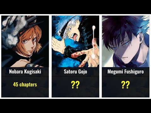 How Many Chapters did Jujutsu Kaisen Characters Appear in? (1 to 235 ...