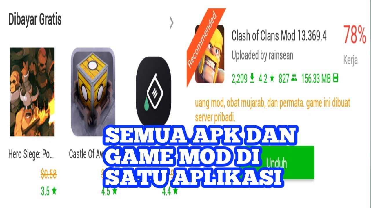 TEMPAT DOWNLOAD GAME DAN APK MOD | MUDAH DI DOWNLOAD - YouTube