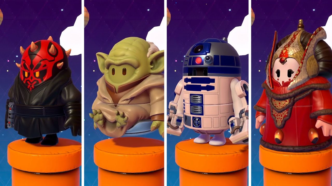 Fall Guys #354 *Death Maul, Master Yoda, R2-D2, & Queen Amidala* (PC ...