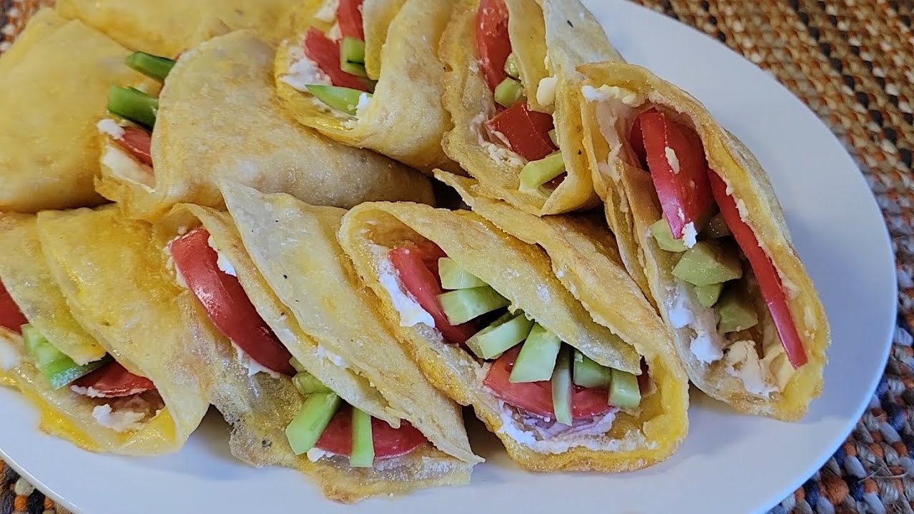 Rice Paper Egg Wrap | Healthy Breakfast Idea - YouTube