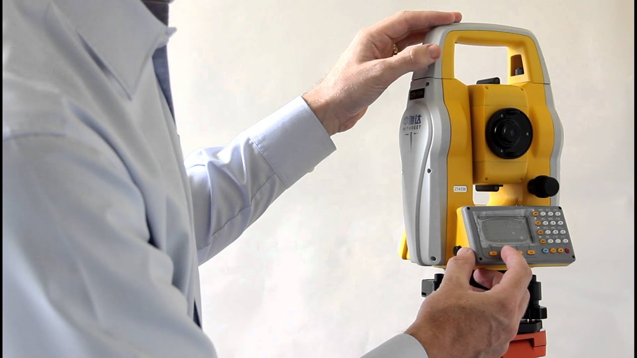 Taking Readings with Reflectorless Total Station - YouTube