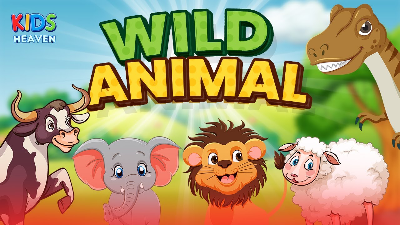WILD ANIMALS - Wild animals for kids - Learn Wild Animals Sounds and ...