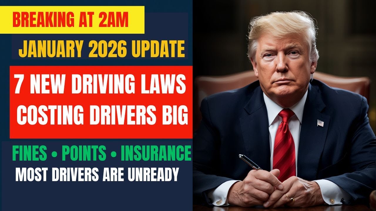 BREAKING: New USA Driving Laws Take Effect January 2026 — These 7 Rules ...