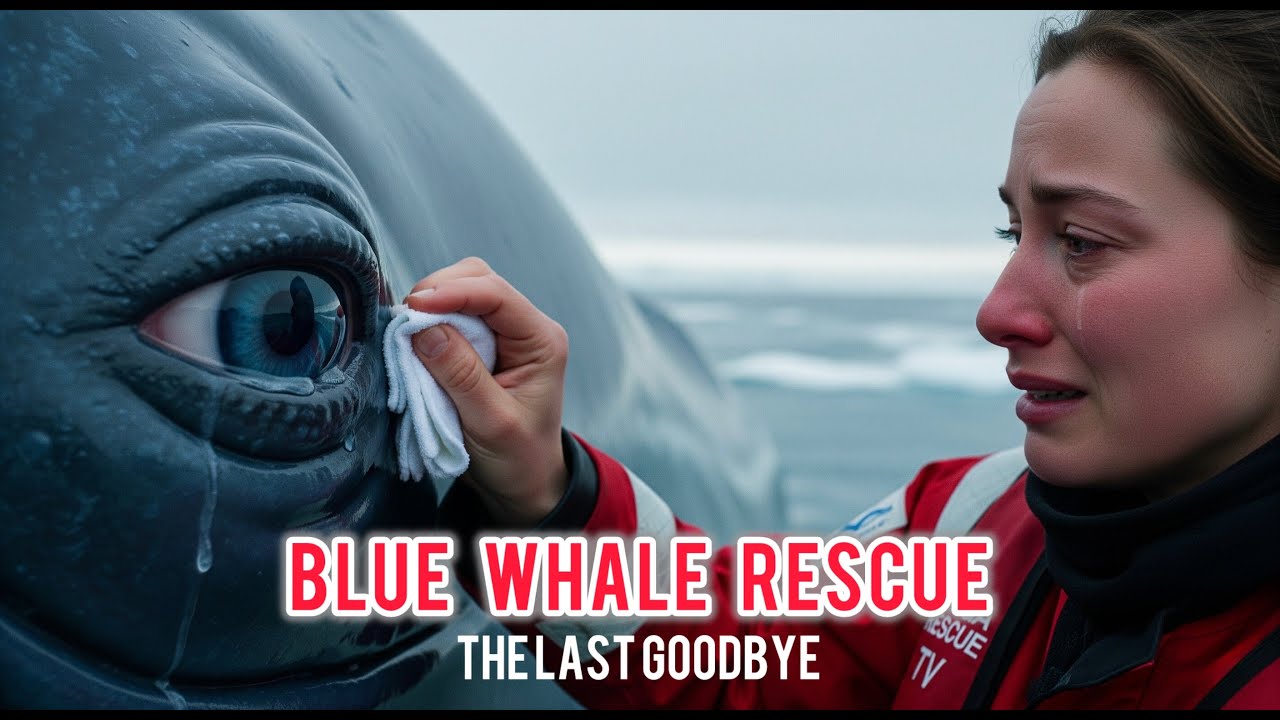 Blue Whale Rescue Near Alaska | The Last Goodbye | Rescuer Hugs Whale ...