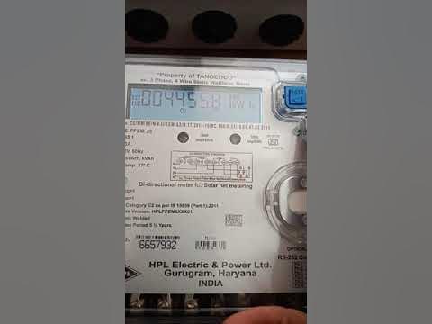 Solar Net meter Reading - YouTube