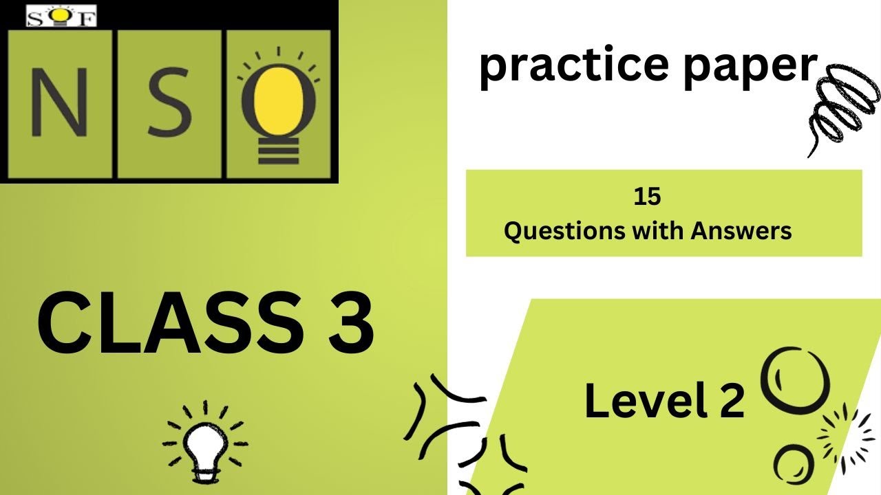 nso practice paper class 3 level 2 | class 3 science mcq | science ...