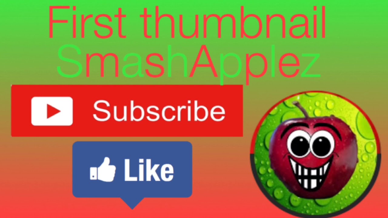 My first thumbnail - YouTube