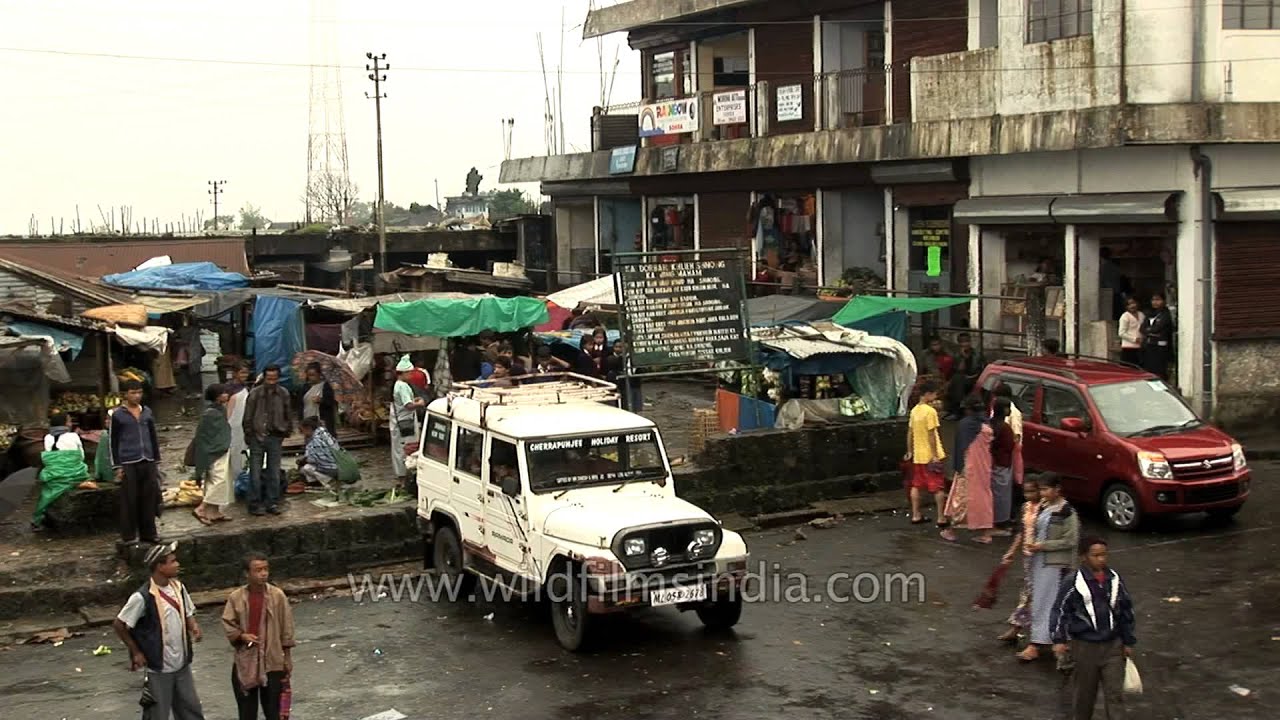 Local market of Cherrapunji - YouTube
