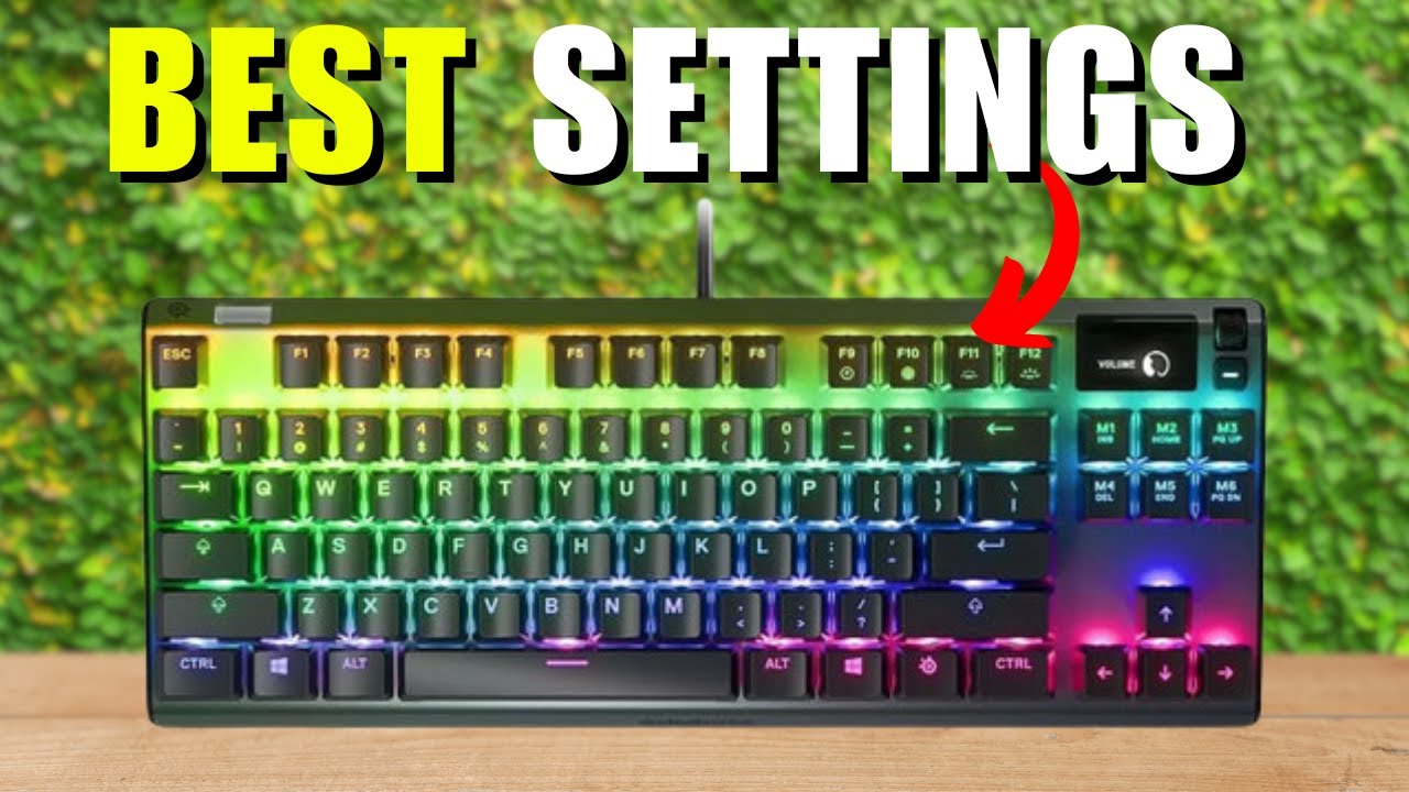SteelSeries Apex Pro TKL Best Settings - YouTube