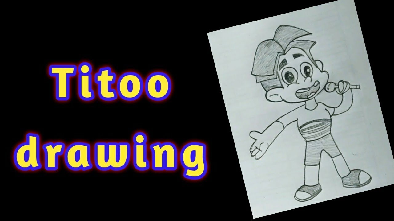 How to draw Titoo cartoon easy | Titoo drawing easy |Easy cartoon ...