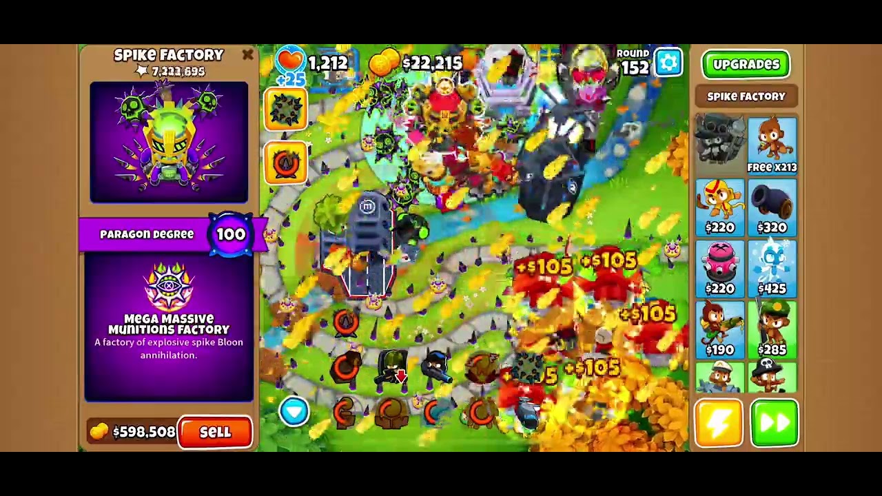 BTD6: Max Spike Factory Paragon - YouTube