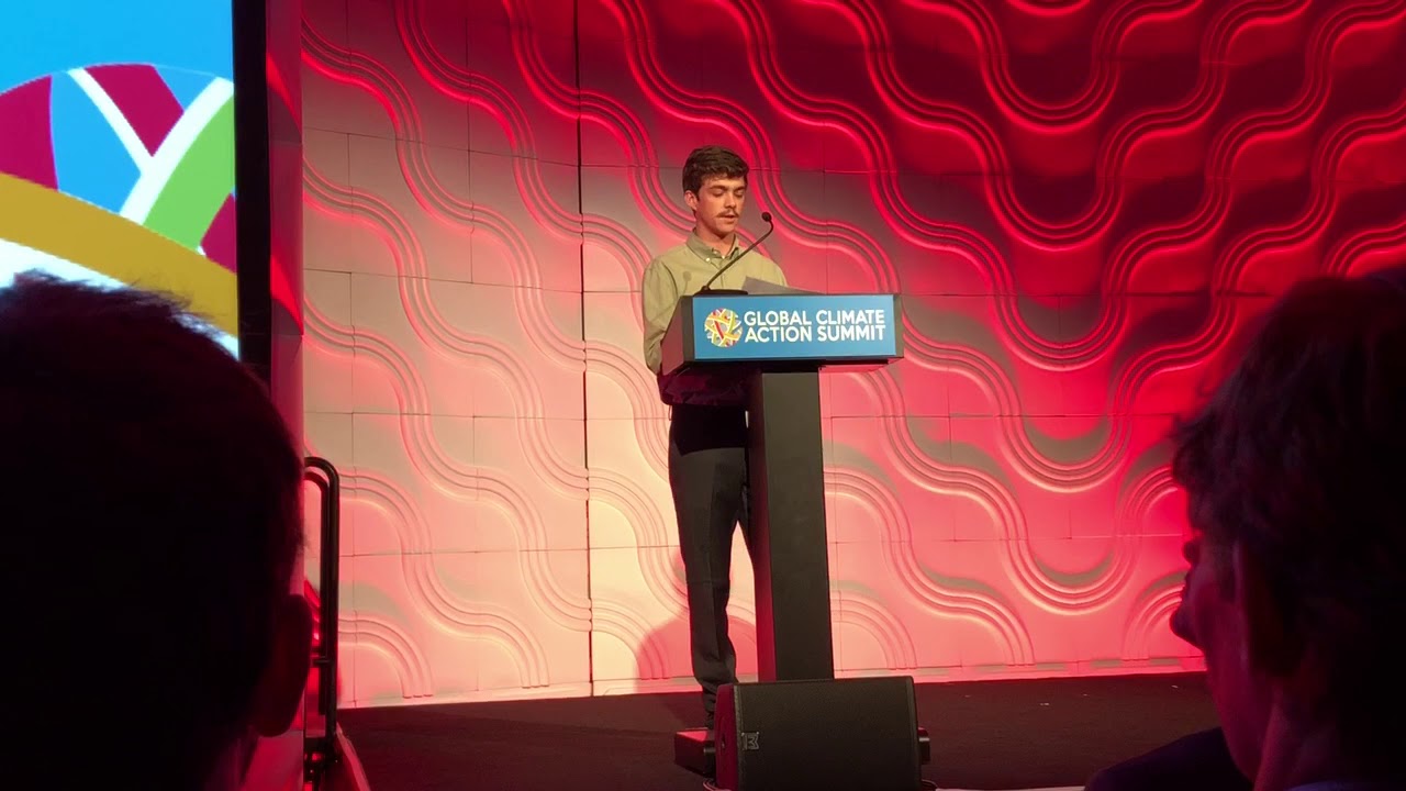 #ClimateVoter Cory Beattie at the Global Climate Action Summit - YouTube