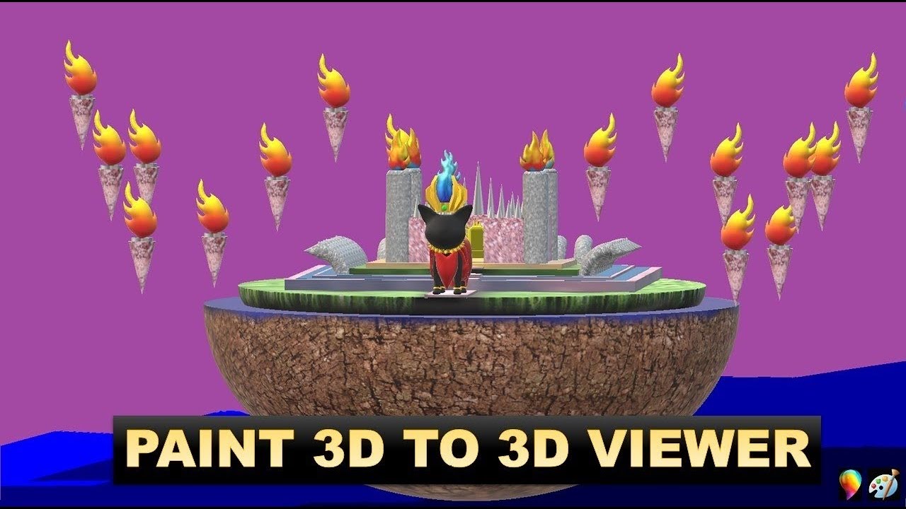 Paint 3d - 3d Creation On 3d Viewer | 2020 - YouTube