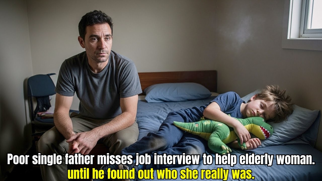 Poor single dad misses interview to help elderly woman—until he ...