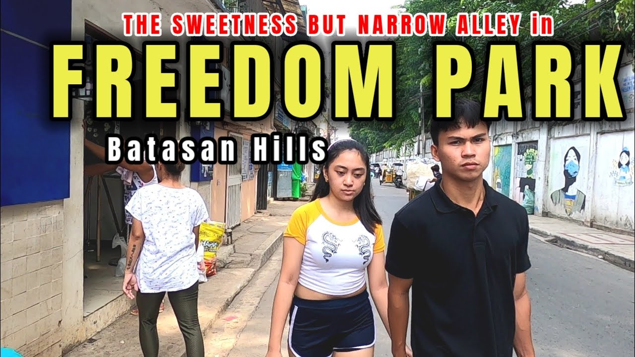 🔴 Walking the NARROW Alley WAys in FREEDOM PARK BATASAN HILLS ...