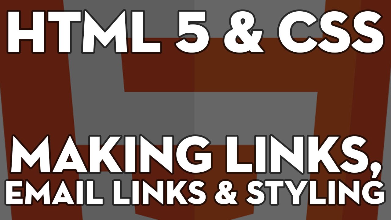 Html5 And Css Web Design 110 Hyperlinks Email Links And Styling Them