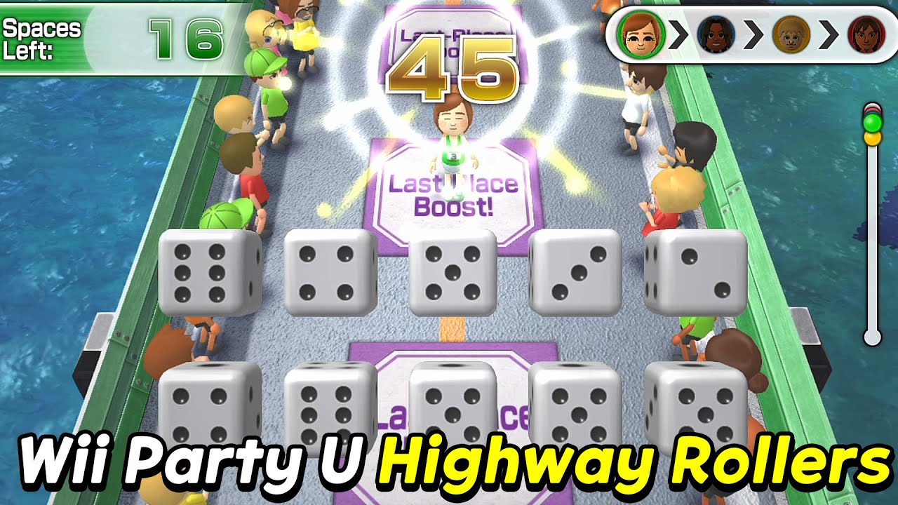 Wii Party U Highway Rollers Gameplay | Patricia Vs Yuya Vs Susie Vs ...