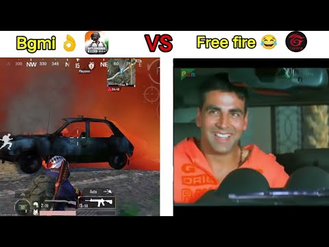 bgmi vs Free Fire Max Funny Video 😂 #sapphire #sapphireFoxx | Views M2