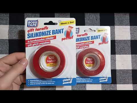 Silikonize Akrilik Çift Taraflı Bant / Siliconized Acrylic Double Sided Tape