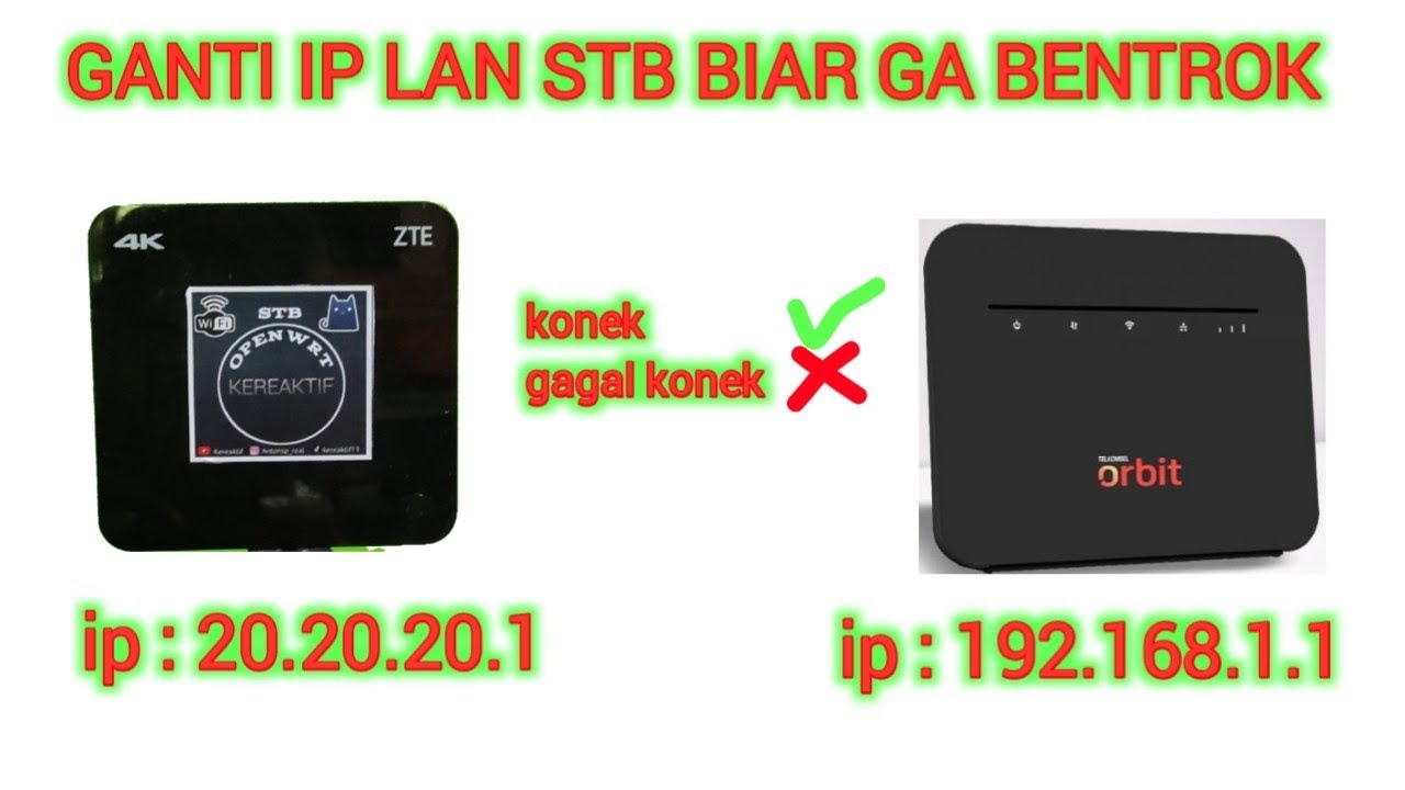 Cara Ganti alamat IP LAN STB supaya tidak bentrok dengan IP Modem - YouTube