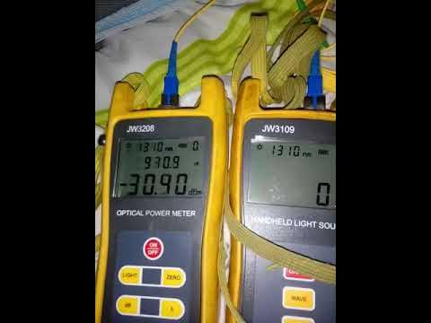 OPM optical power meter arduino calibration - YouTube