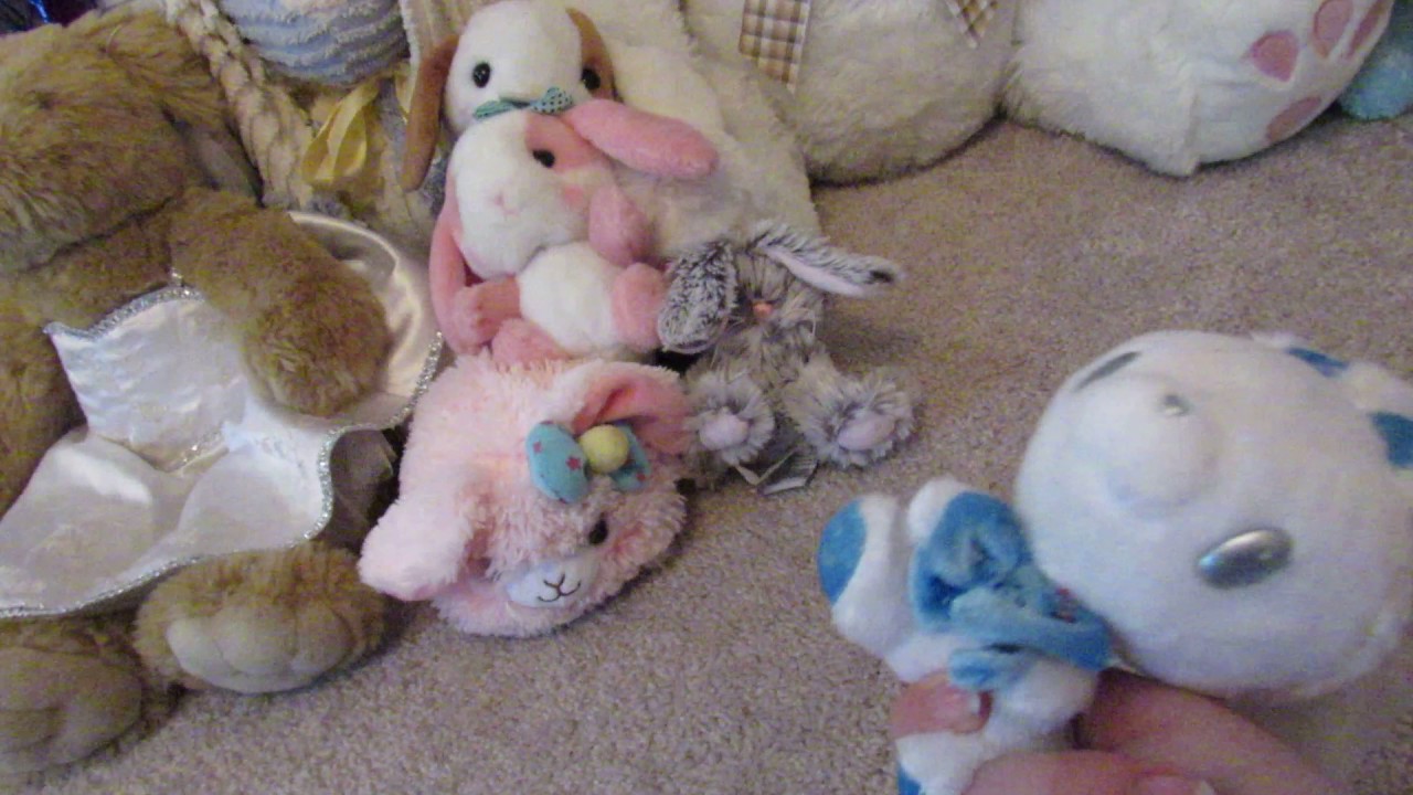 HUGE Stuffed Animal Collection-Part 5- Bunnies and Reptiles/Amphibians ...