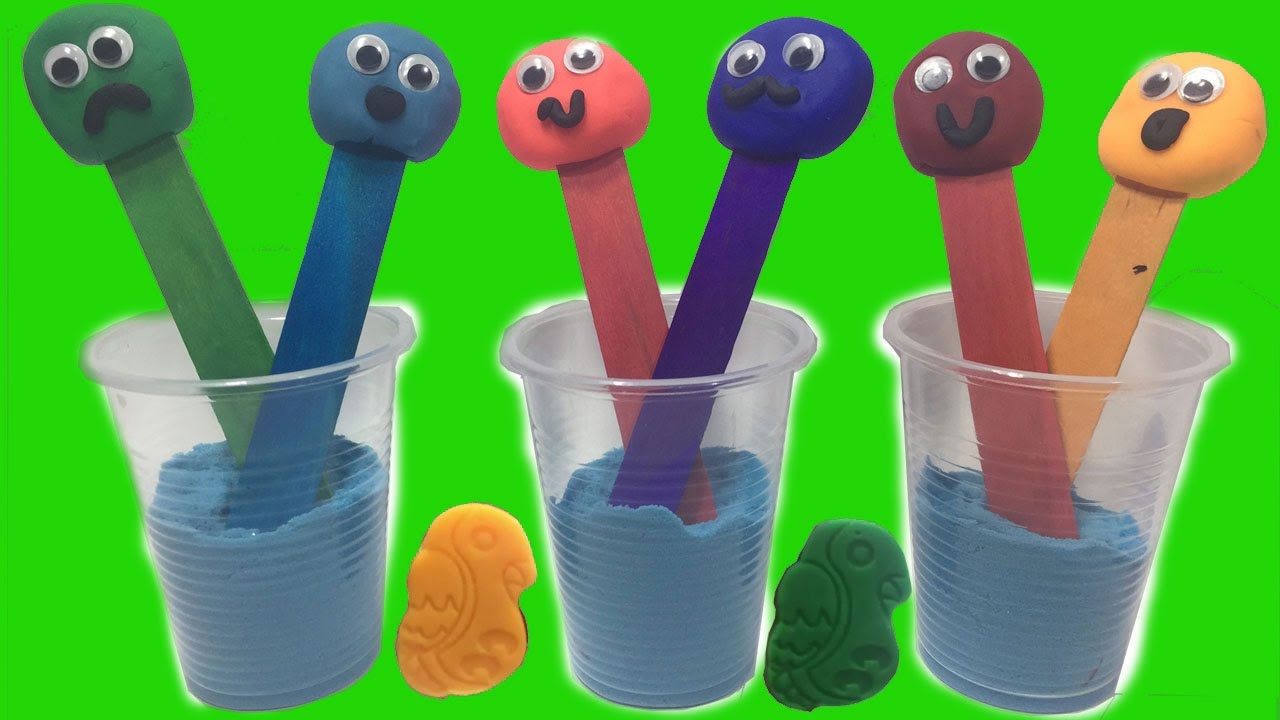 Learn Colors Play Doh Smiley Face With Colorful Parrot Fun and Creative ...