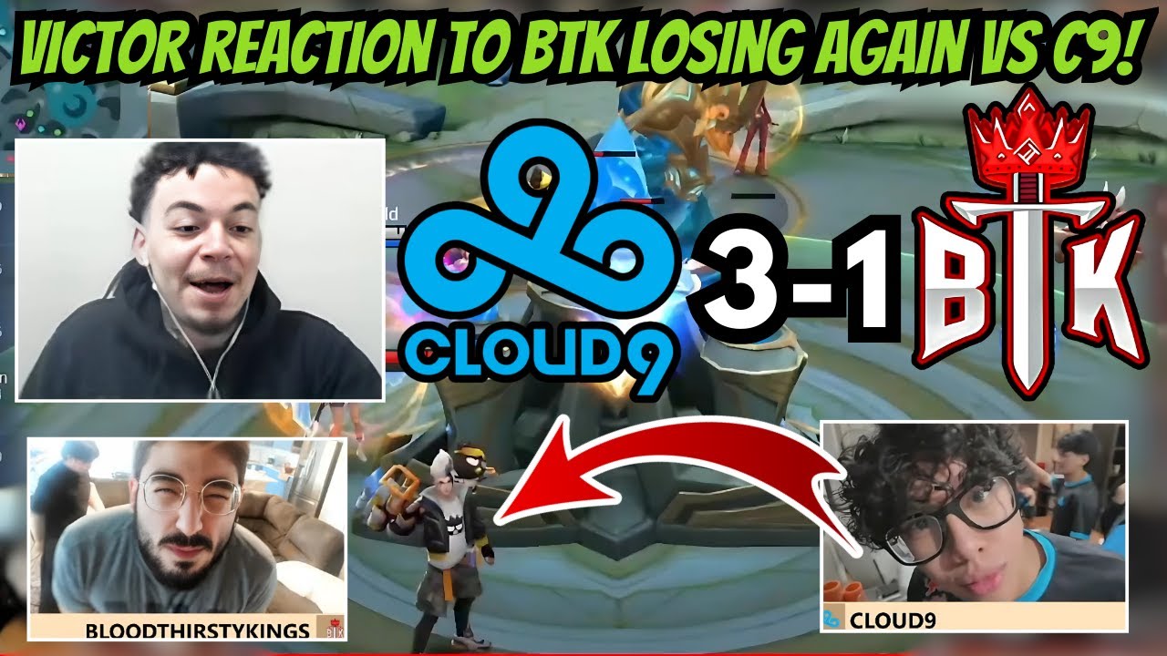 BTK Victor's Reaction To BTK Losing Again Against C9! Mobazane Early ...