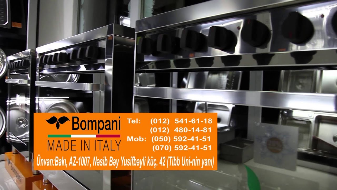 Texno Park - Bompani qaz sobaları və piltələri (Made in İtaly) - YouTube