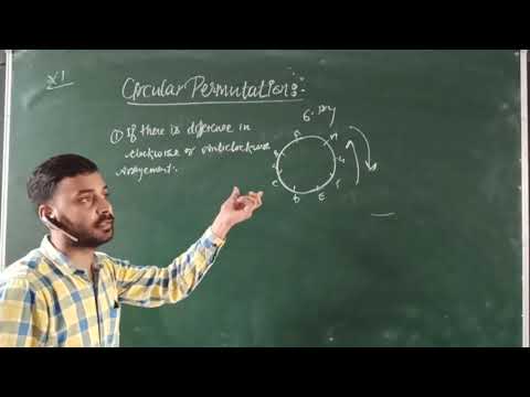 CBSE CLASS XI # Circular Permutations## - YouTube
