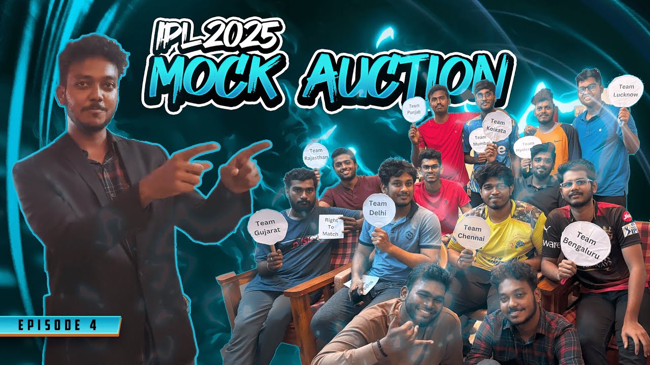 IPL Mock Auction Ep 4: Bowler Set | Final Squad List | VibeVaultAuction ...