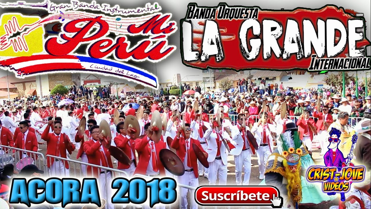 BANDA INSTRUMENTAL MI PERÚ Y BANDA LA GRANDE DE PUNO -.-│En Ácora Puno ...