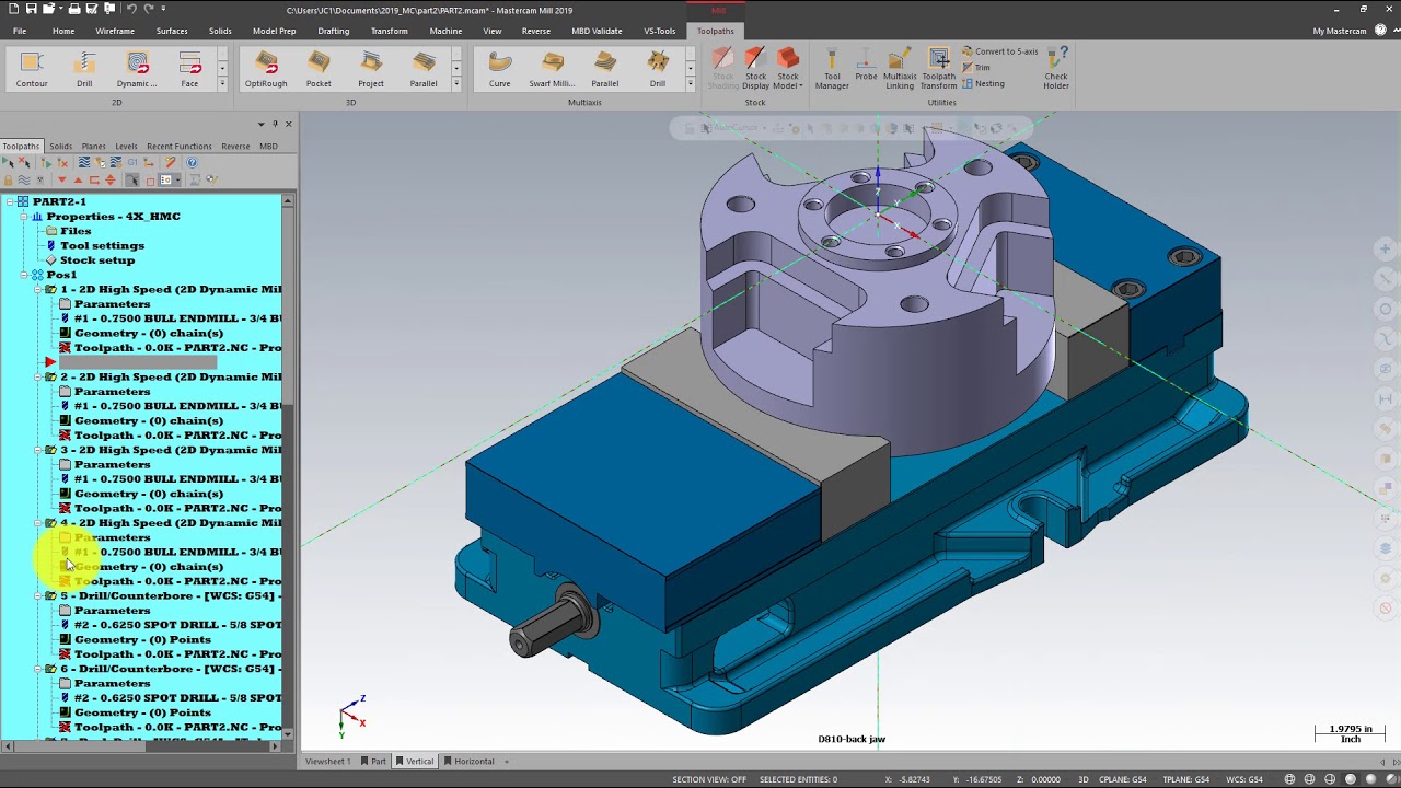 Mastercam 2019 Vertical a Horizontal_1 - YouTube