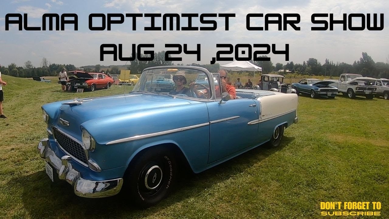 Alma Optimist Car Show Aug 24th ,2024 HD 1080p - YouTube