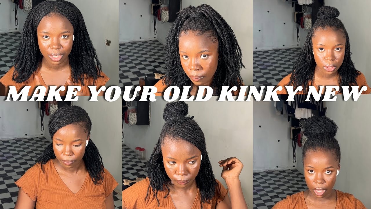 HOW TO STYLE OLD KINKY TWISTS: beginner friendly tutorials. - YouTube