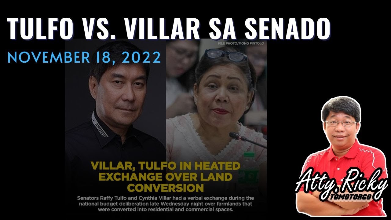 TULFO VS. VILLAR SA SENADO - YouTube