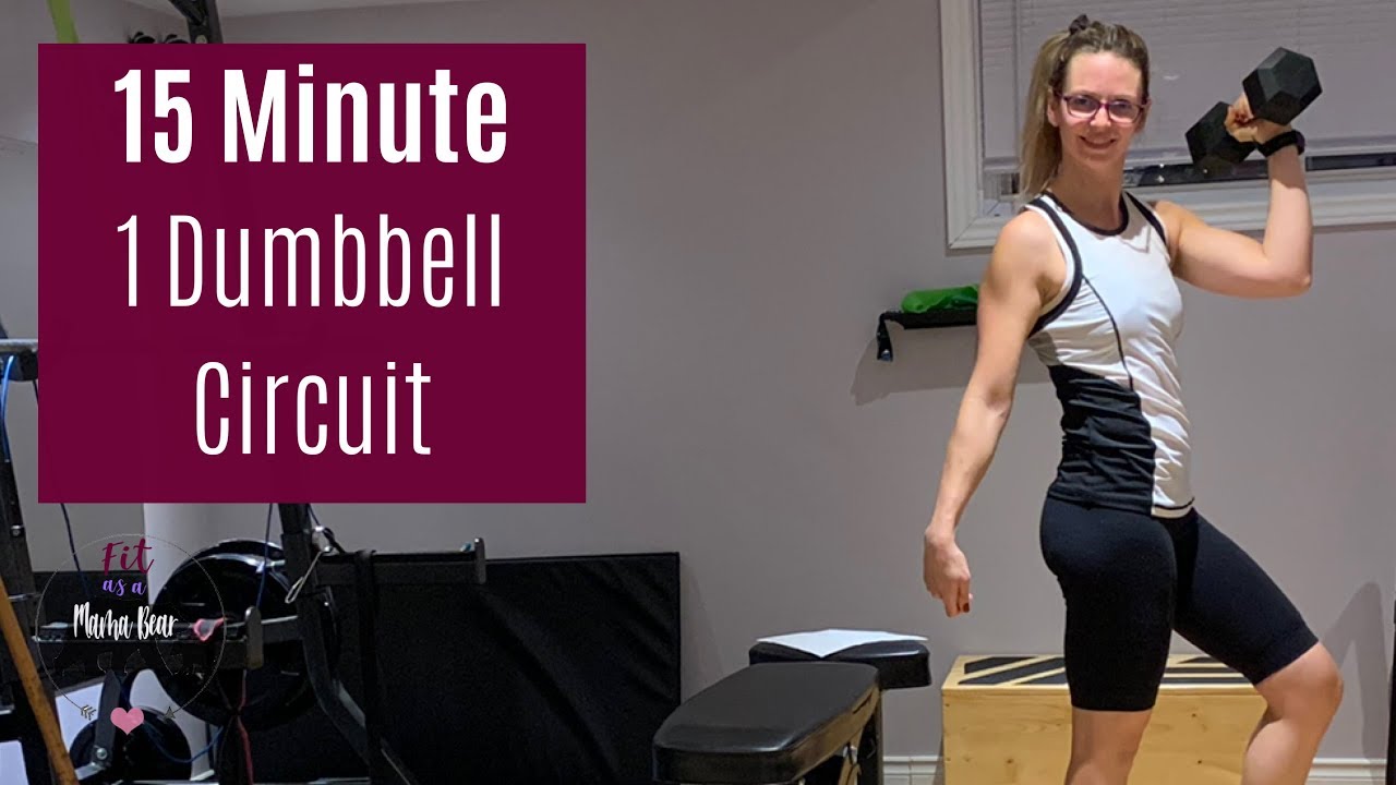 15 Minute One Dumbbell Circuit - YouTube