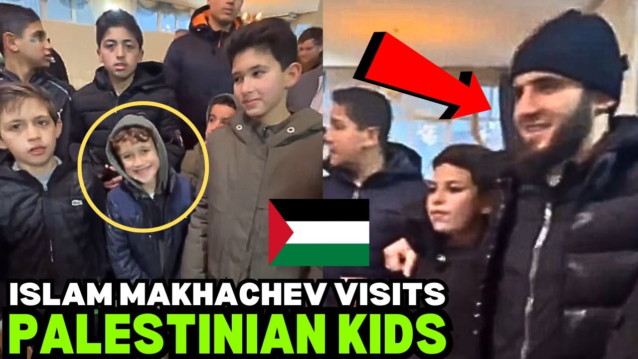 Islam Makhachev VISITS Palestinian Kids (VIDEO) - YouTube