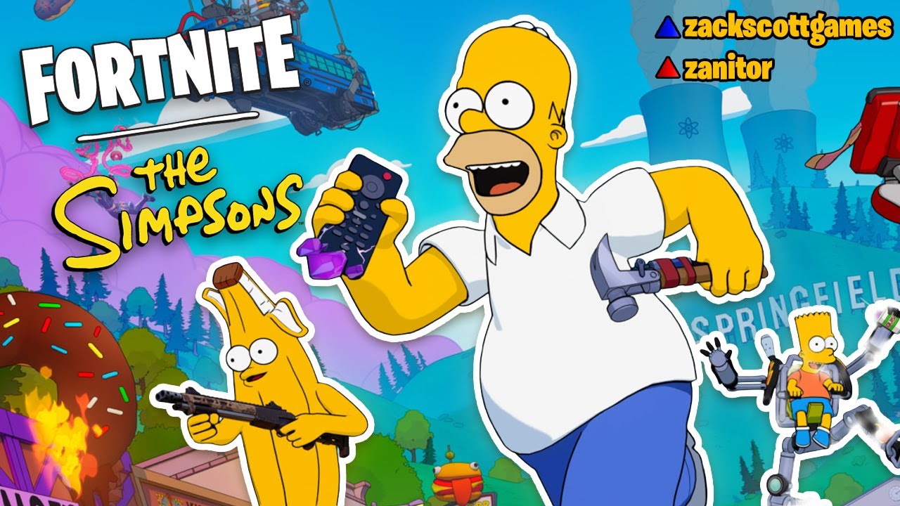 Checking out Springfield with ZackScottGames! - Fortnite | The Simpsons ...