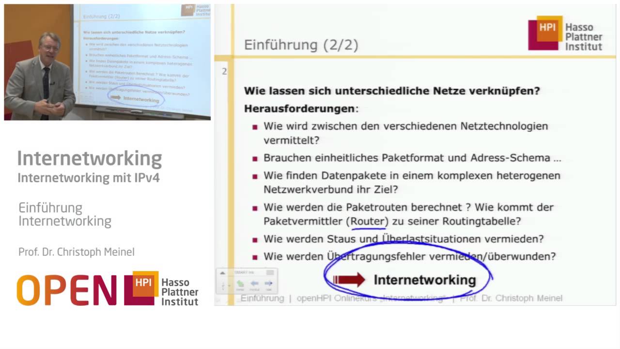 openHPI Kurs "Internetworking mit TCP/IP", Woche 3, Kapitel 1 - Internetworking - YouTube