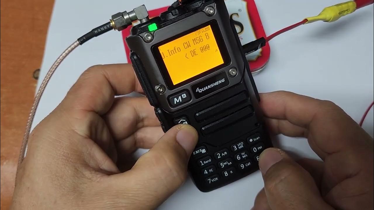 How to use memory keyer for CW communication in UV-K5 radio (Advanced) - YouTube