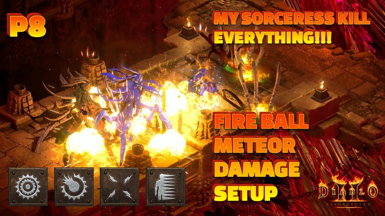 LET'S BURN THE HELL DOWN!!!🤯FIRE BALL METEOR DAMAGE SETUP💪BUILD GUIDE ...