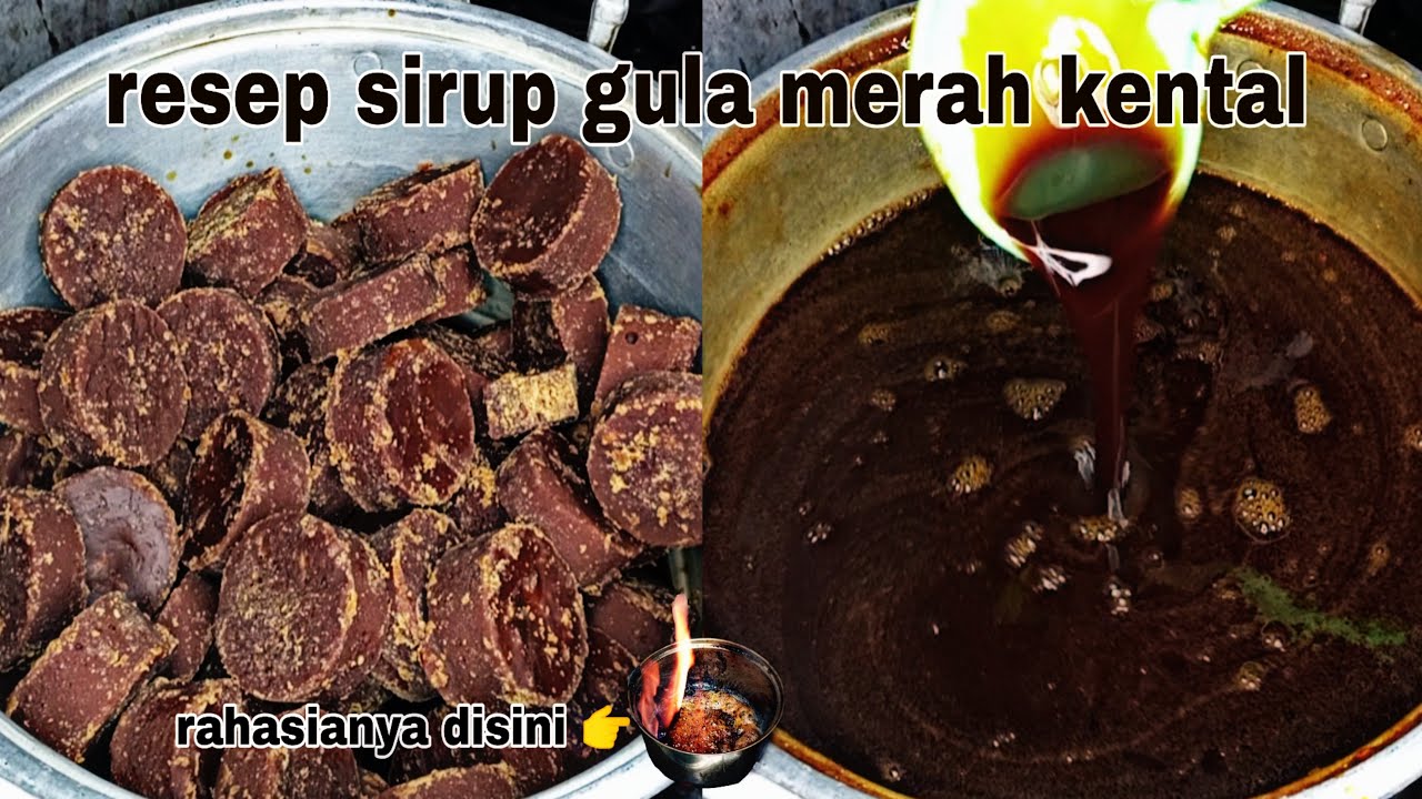 cara membuat sirup gula merah untuk es cendol & es cincau hijau ...