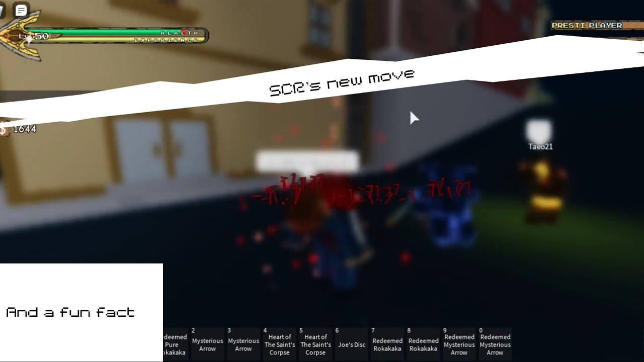 [YBA]SCR's new move showcase - YouTube