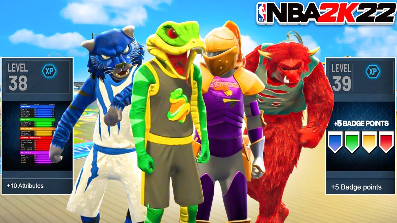 FIRST NBA 2K22 SEASON 5 LEVEL 40 IN PARK W/ EVERY MASCOT 😳 EVERYTHING ...